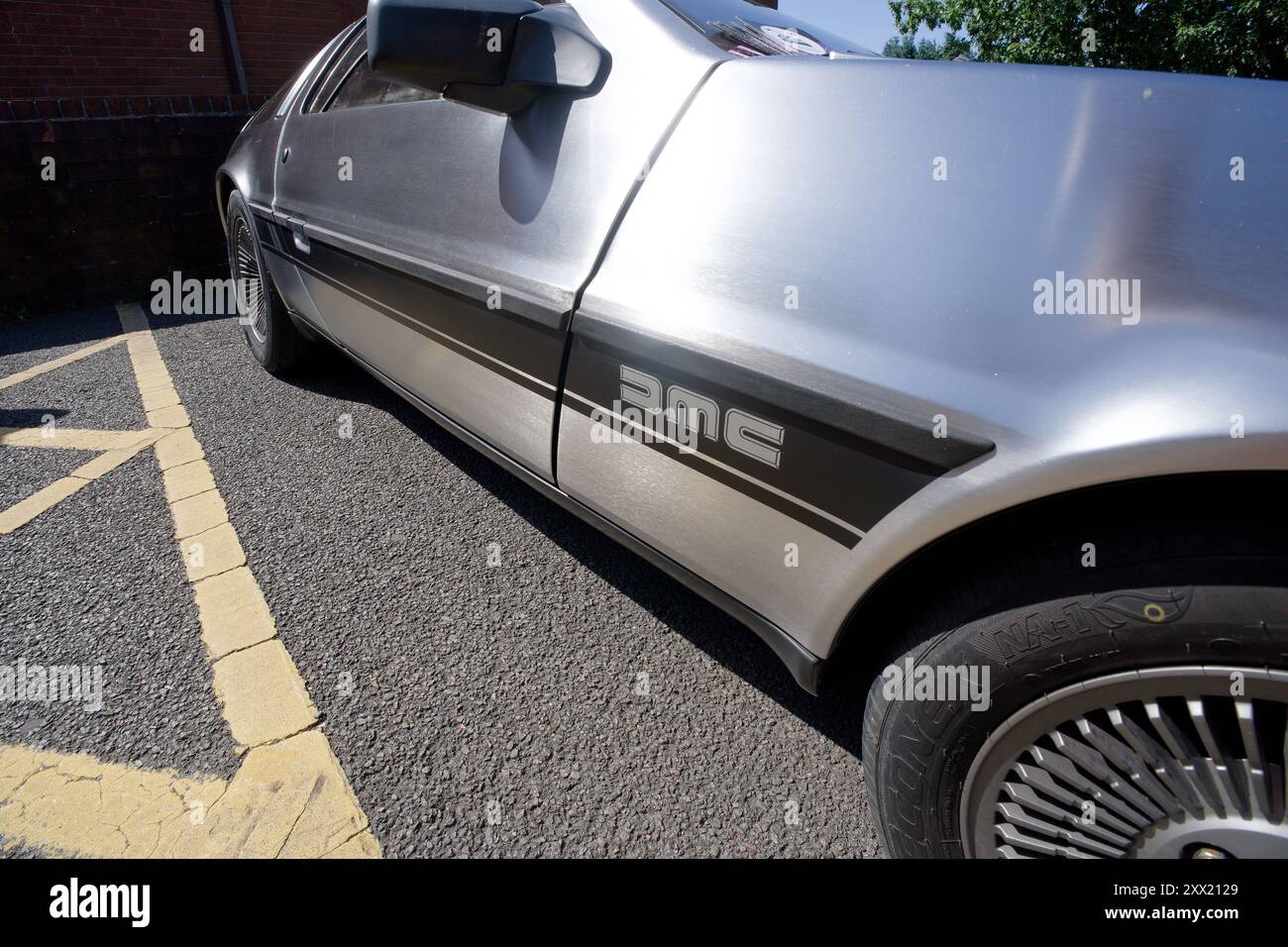 DeLorean classic car on show Stock Photo - Alamy