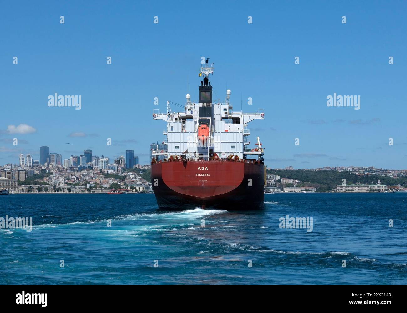 A large number of cargo ships pass through the Istanbul Strait every ...