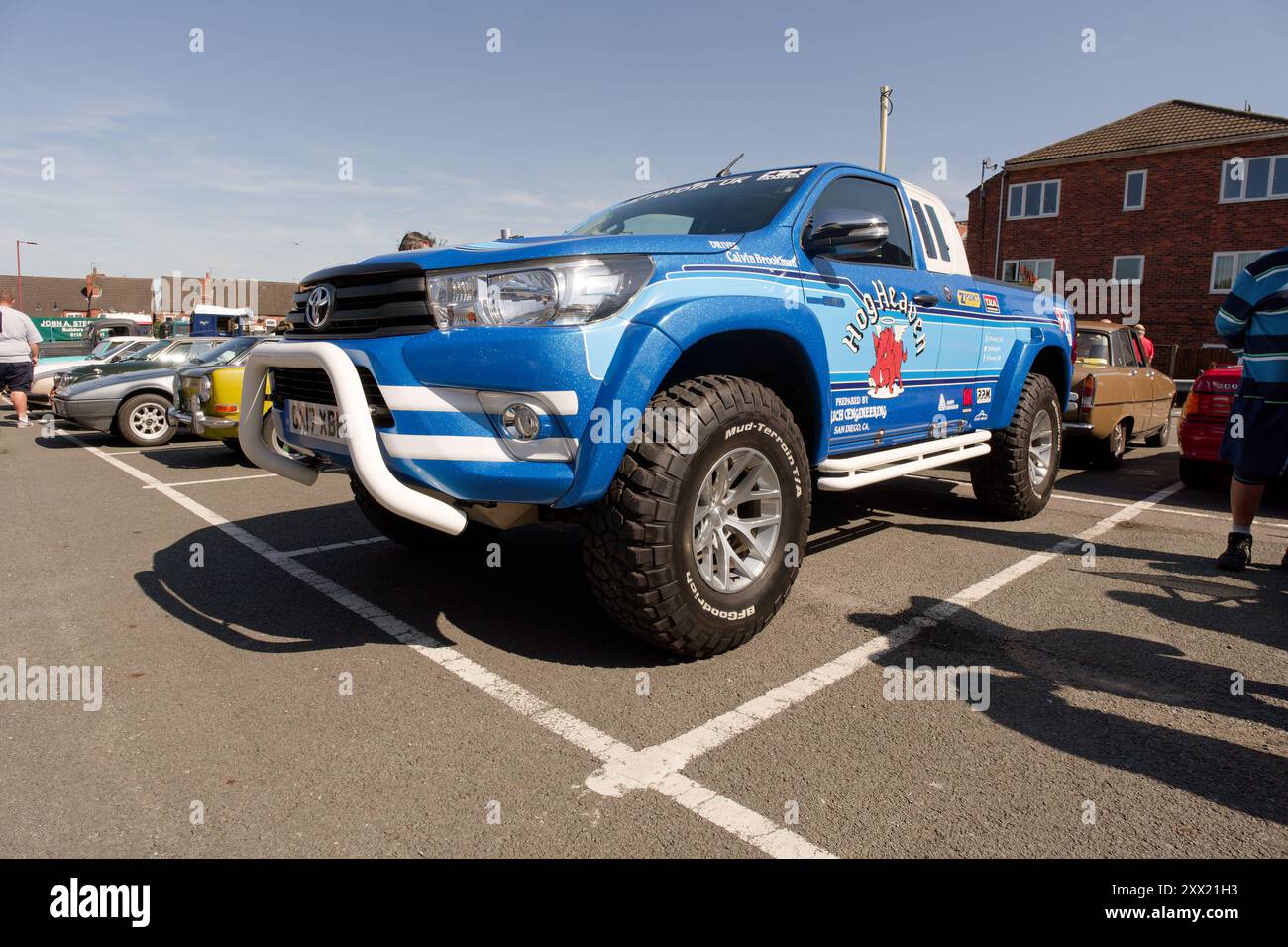 Customised Toyota pick up truck on display Stock Photo - Alamy