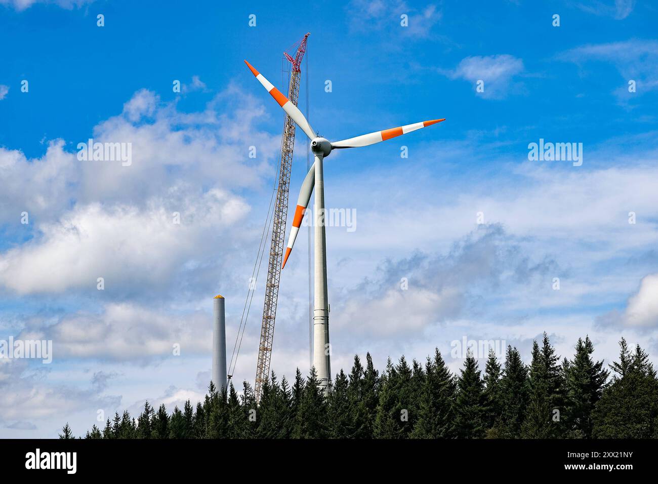 Windkraftanlage, Holzschlägermatte, Schauinsland, Freiburg, Baustelle ...