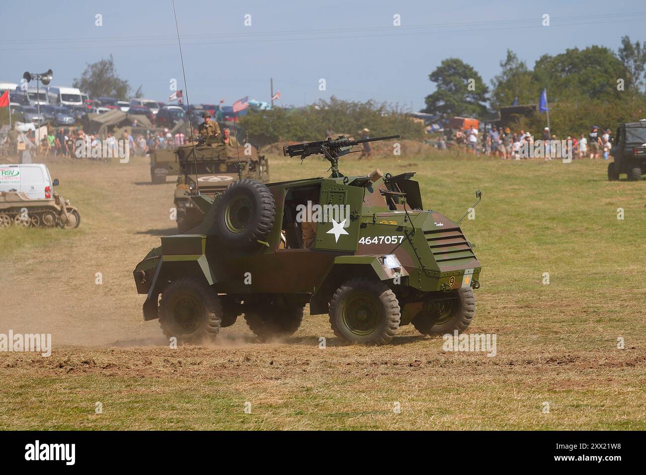 An Otter light reconnaissance vehicle on parade at Yorkshire Wartime ...