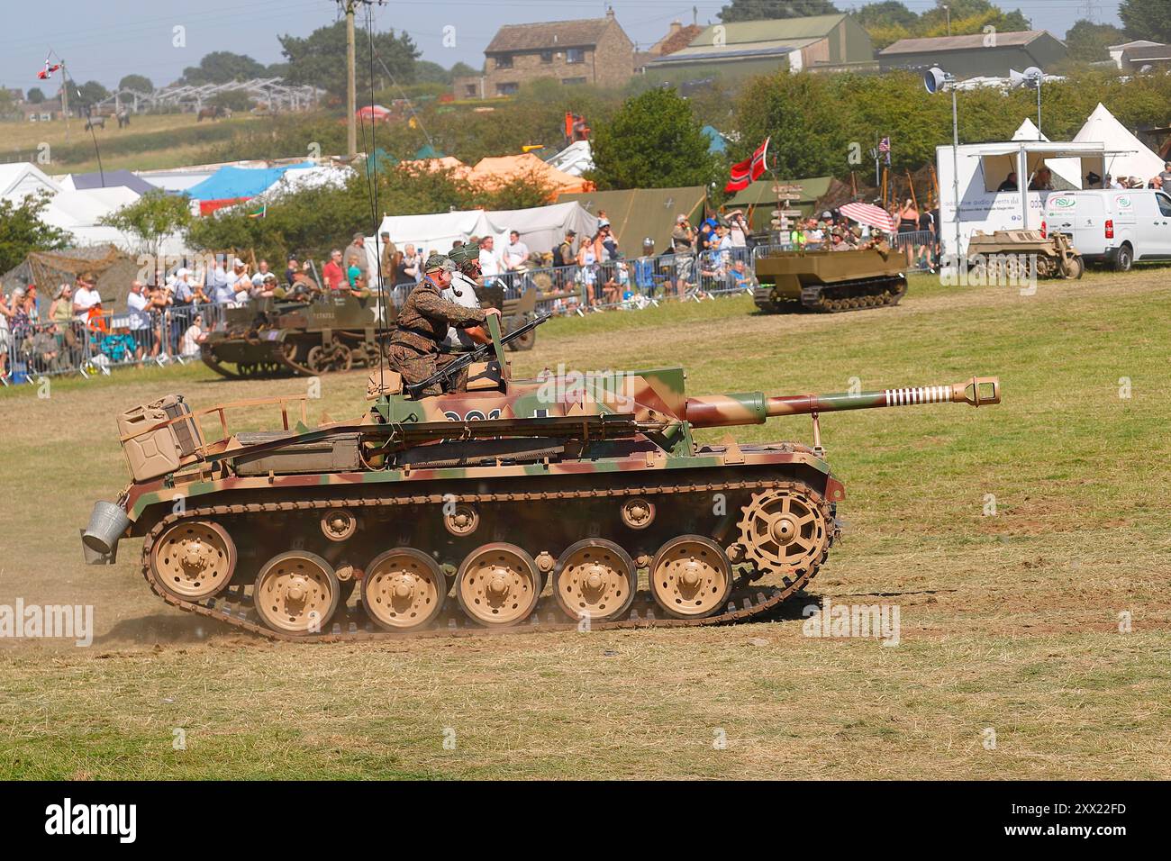 Sturmgeschütz StuG 3 tank on parade at the Yorkshire Wartime Experience ...