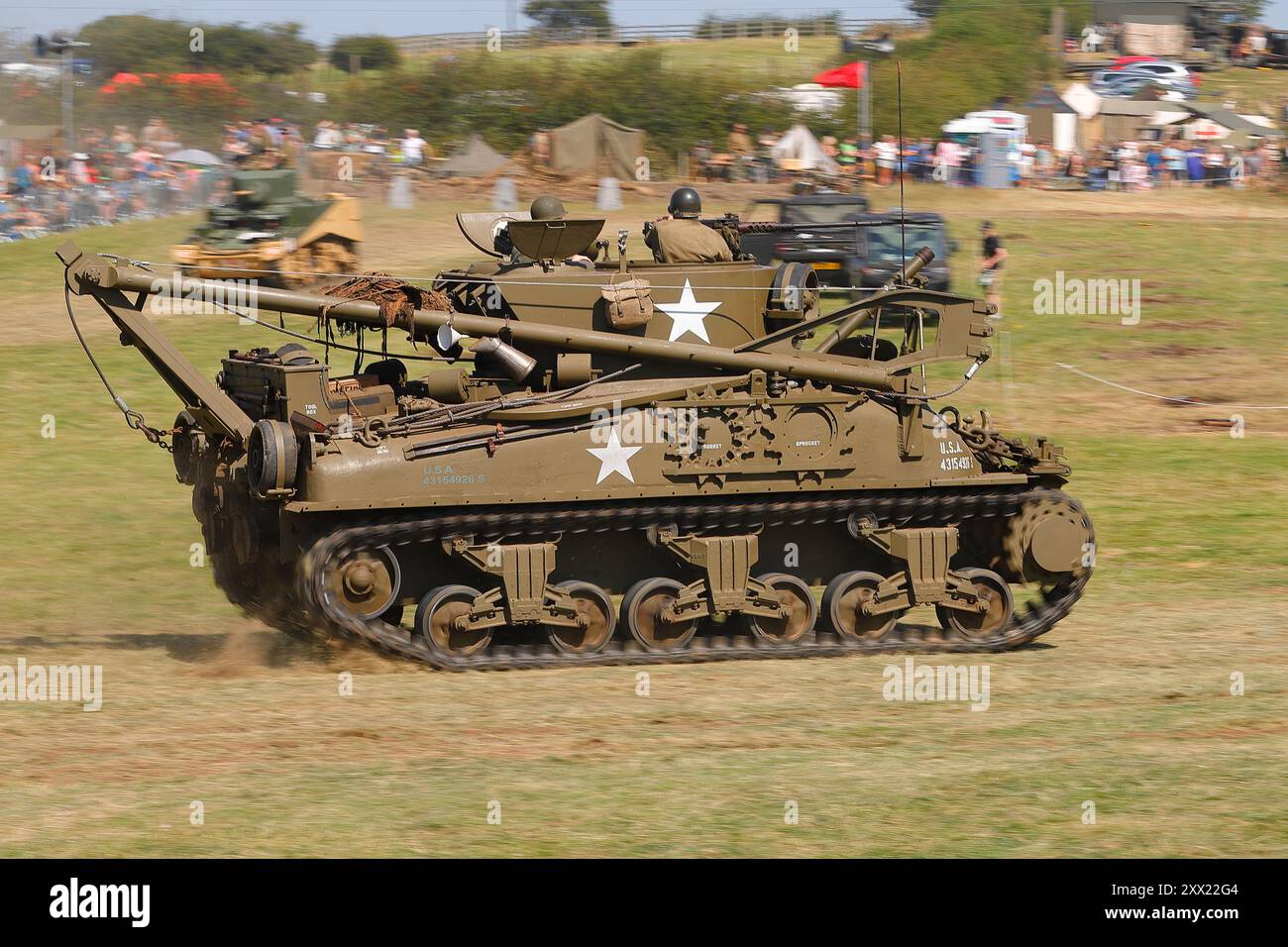 M32 military recovery tank on parade at The Yorkshire Wartime ...