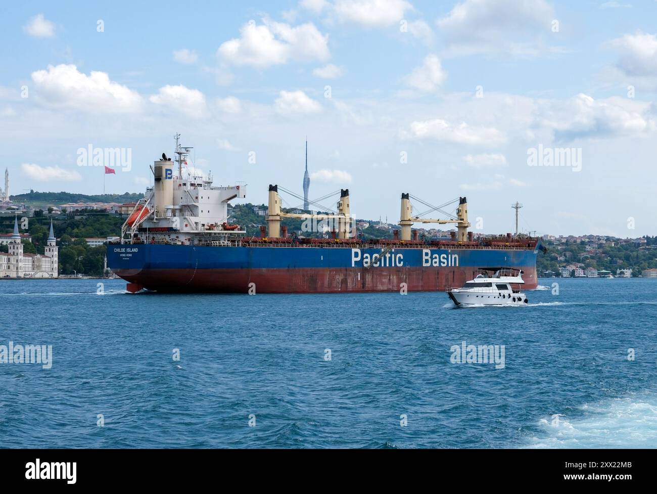 A large number of cargo ships pass through the Istanbul Strait every ...