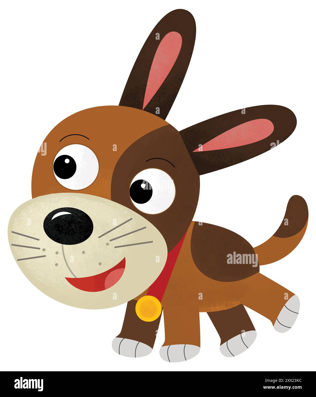 cartoon scene with city or farm animal dog puppy farm ranch animal ...