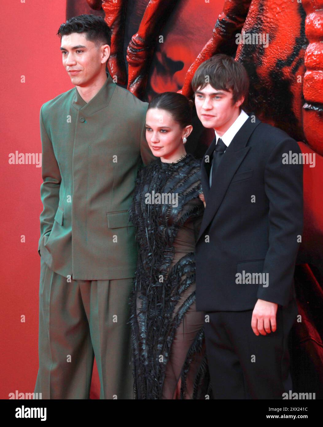 London, UK. Archie Renaux, Cailee Spaeny and Spike Fearn at the Alien ...