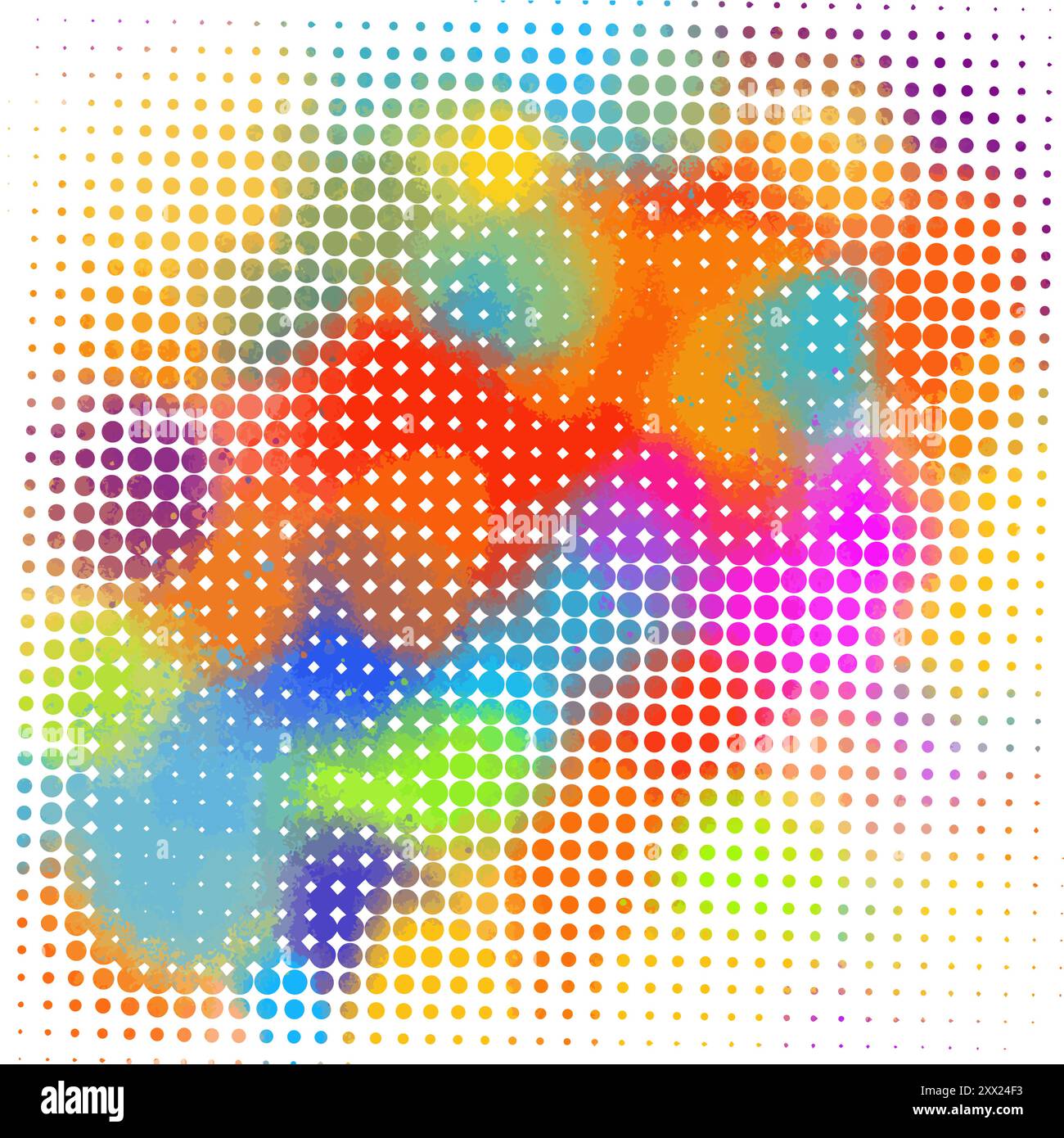 Halftone faded gradient color texture. Grunge halftone grit background ...