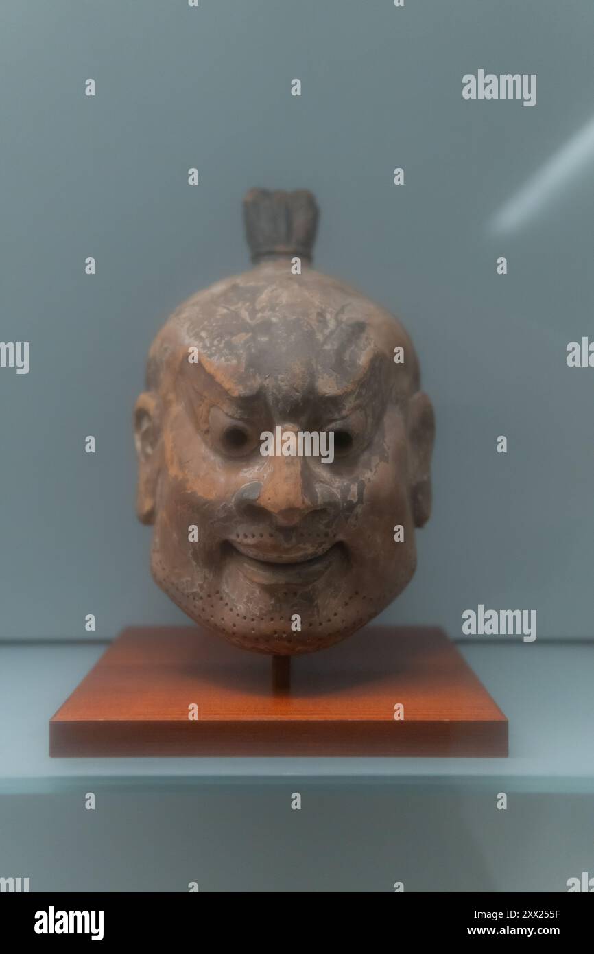 Ancient warrior masks Stock Photo - Alamy