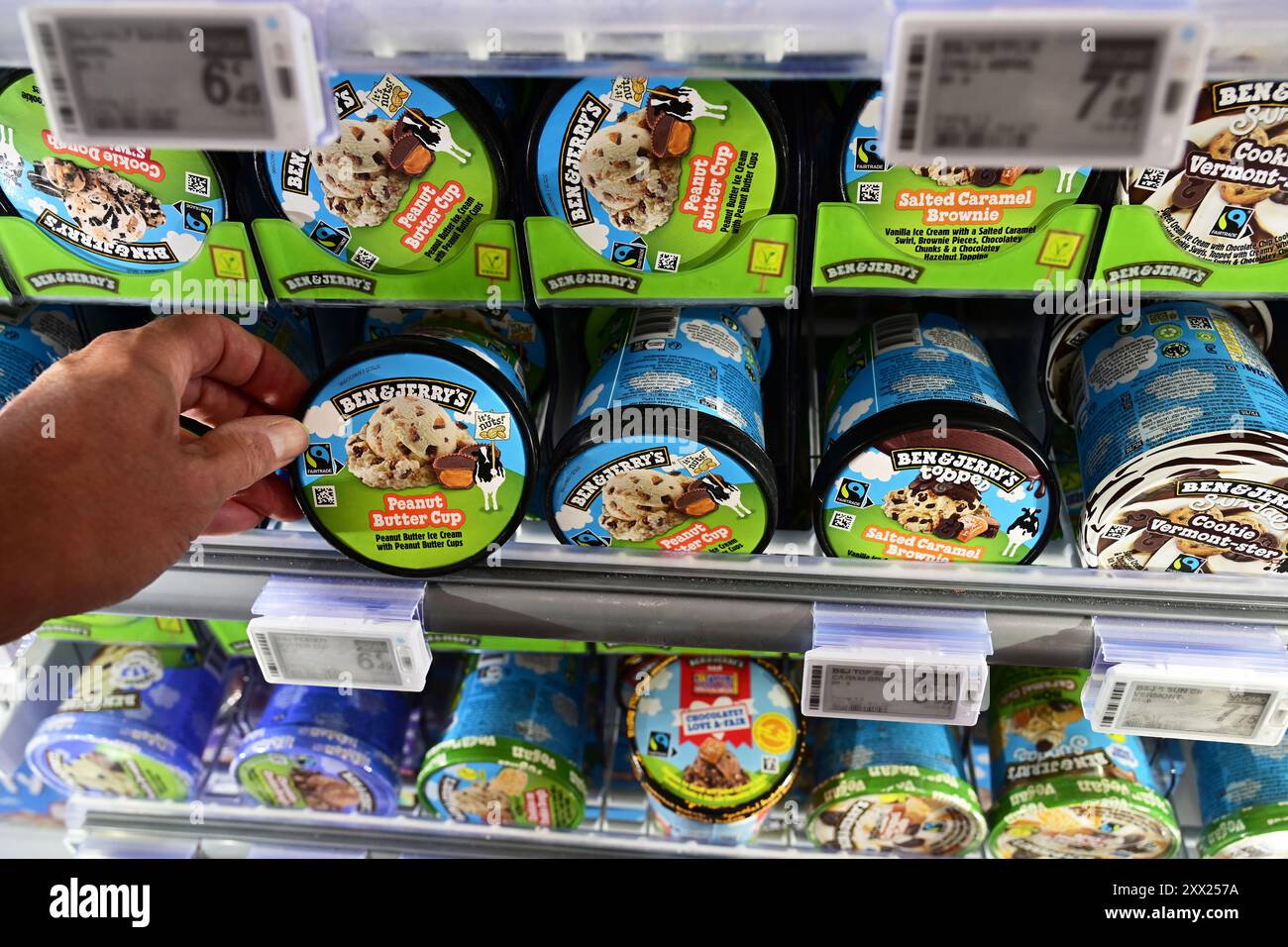 Ben & Jerry's in a grocery Stock Photo - Alamy