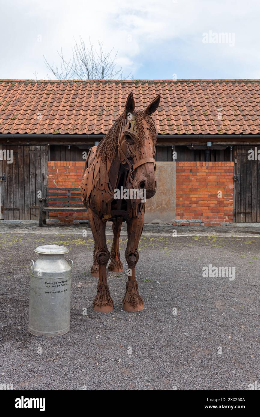 Glastonbury.Somerset.United Kingdom.March 24th 2024.A sculpture by ...