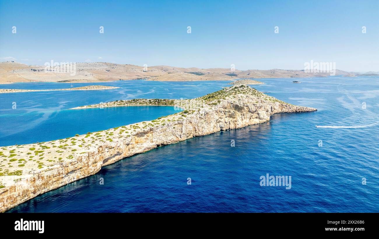 Kornati Islands, Croatia - August 2, 2024: Aerial view of famous ...