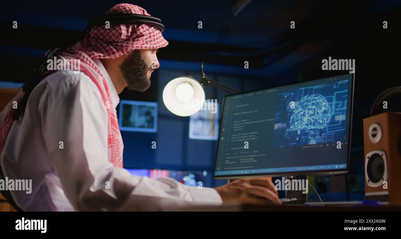 Middle Eastern admin programming AI used for machine learning inference training. Freelancer ...
