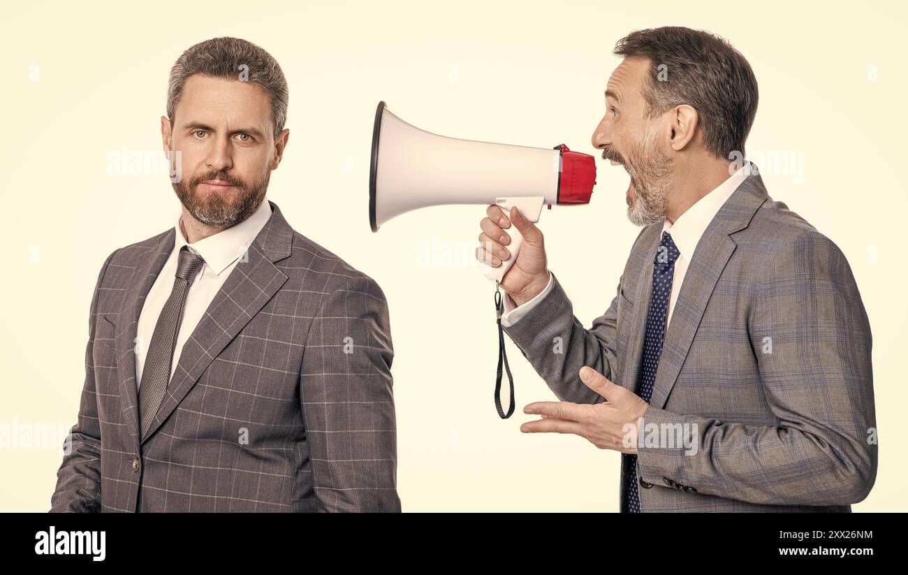 businessman promoting idea for business. promotion concept. business ...