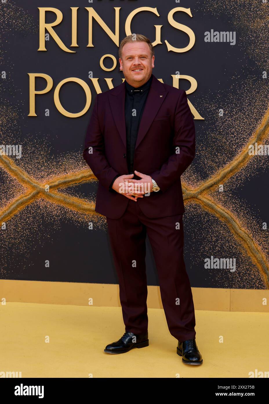 Owain Arthur attends The Lord Of The Rings: The Rings Of Power Premiere ...