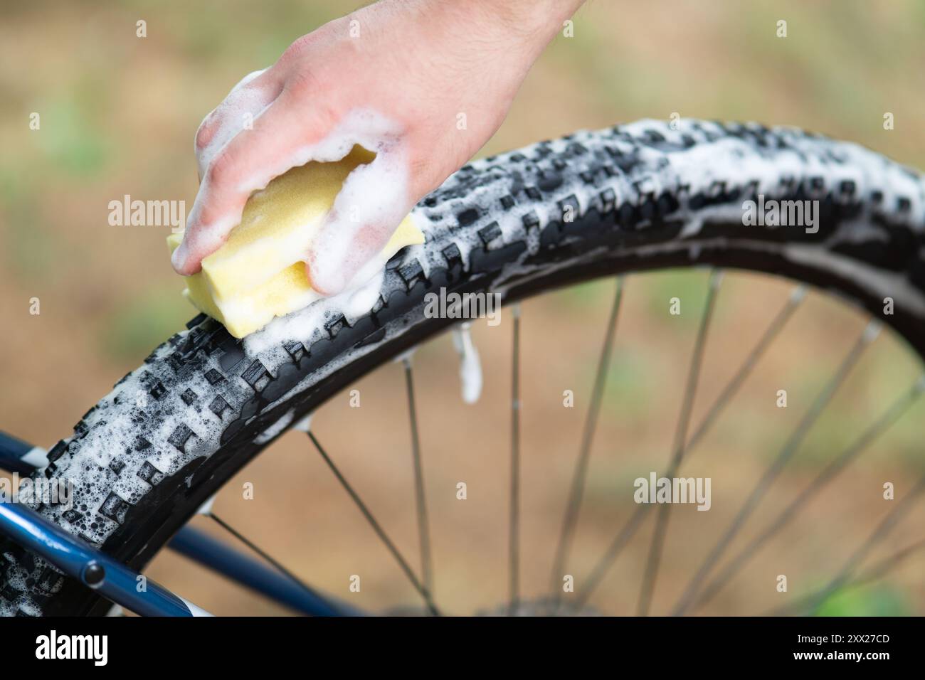 Bike wash washing road bicycle hi-res stock photography and images - Alamy
