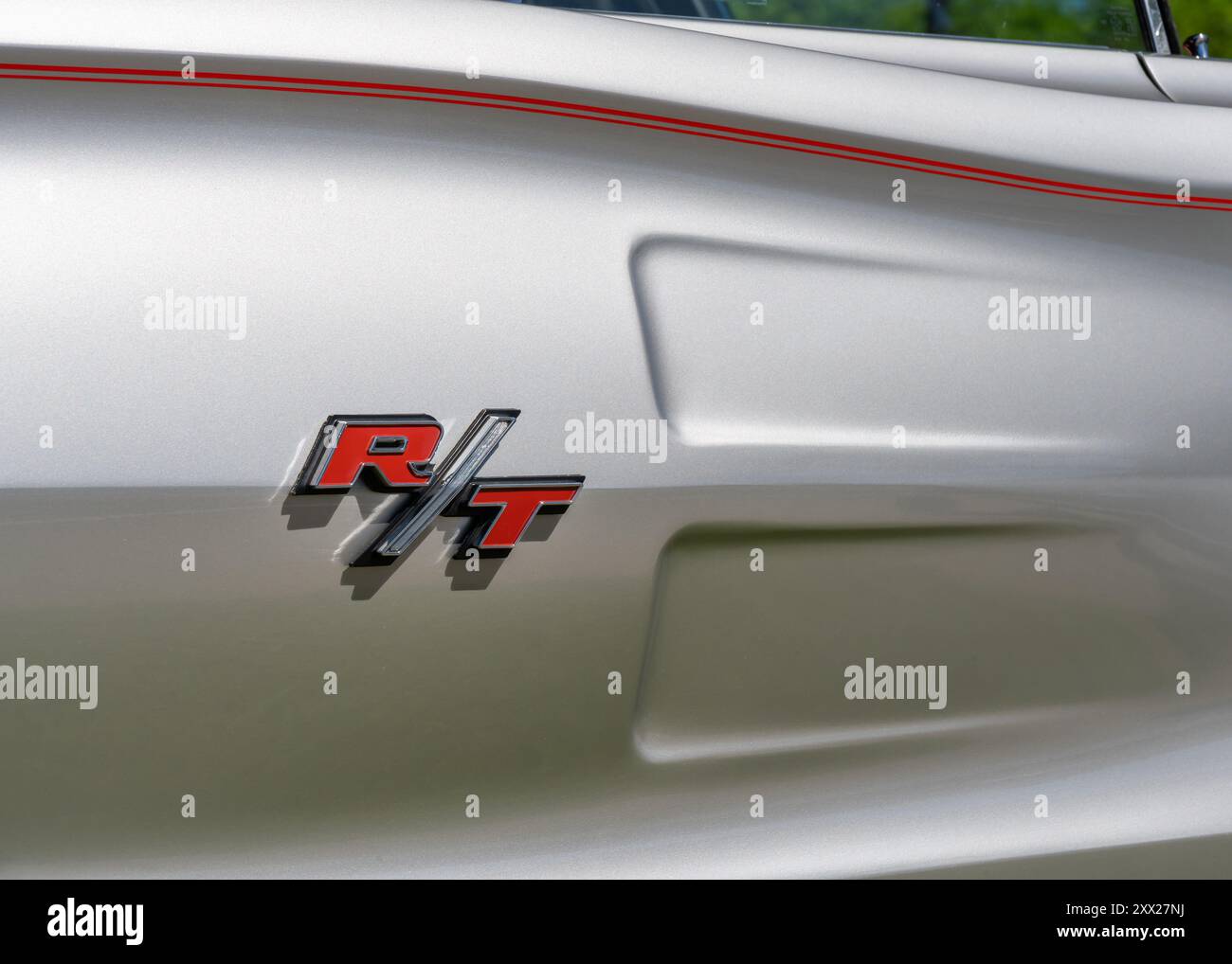 DEARBORN, MI/USA - JUNE 15, 2024: Close-up of a 1967 Dodge Coronet R/T ...