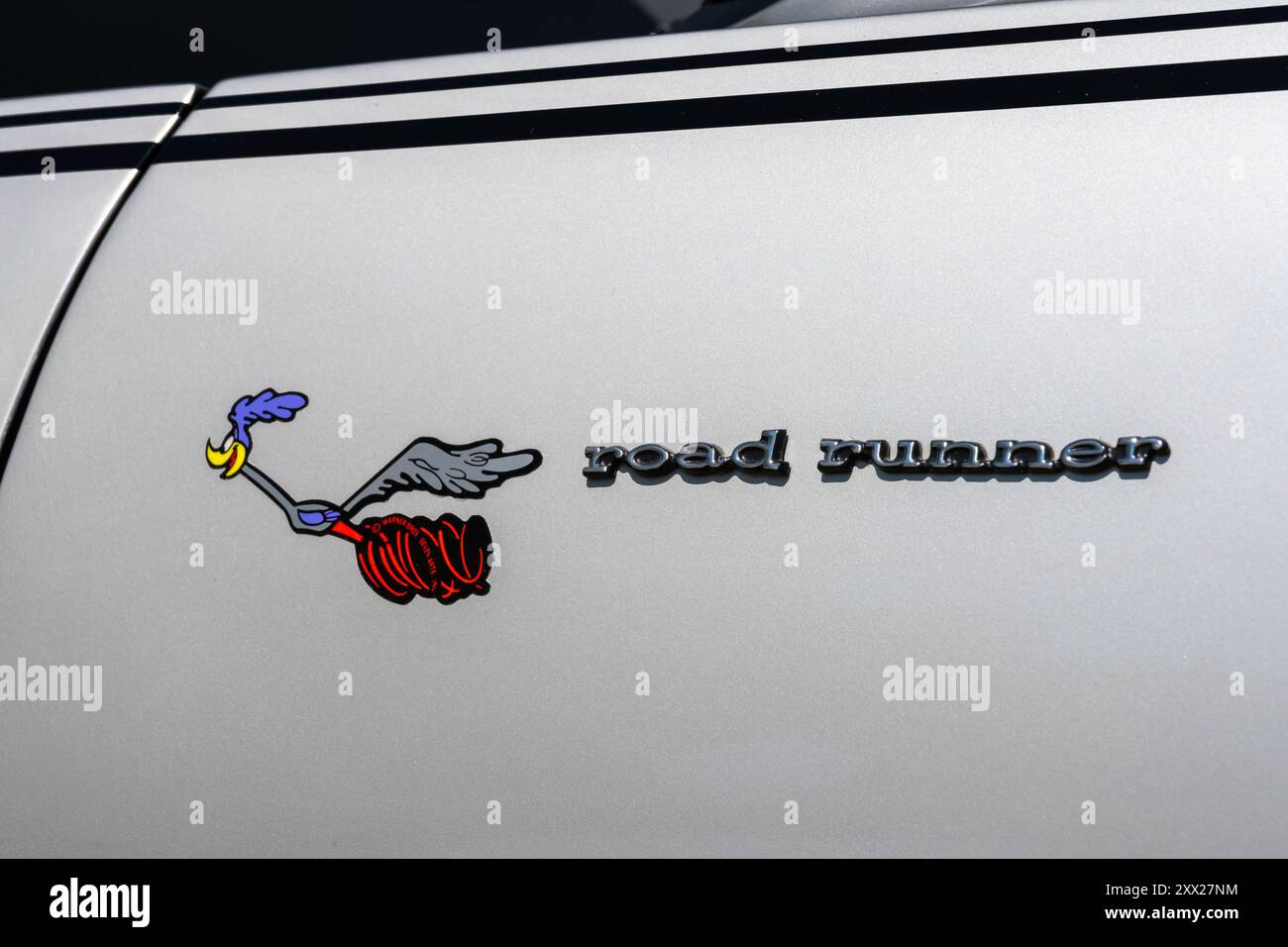 DEARBORN, MI/USA - JUNE 15, 2024: Close-up of a 1969 Plymouth Road ...