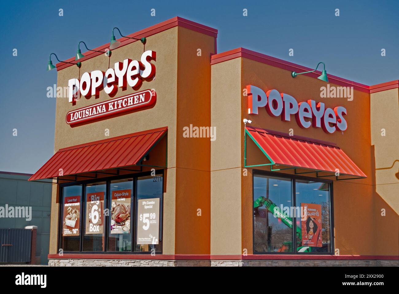 Popeyes Louisiana Kitchen restaurant building home of Cajun chicken ...