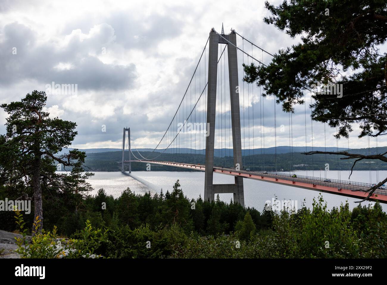 Daily life, The High Coast Bridge, Sandöverken, Sweden, during ...