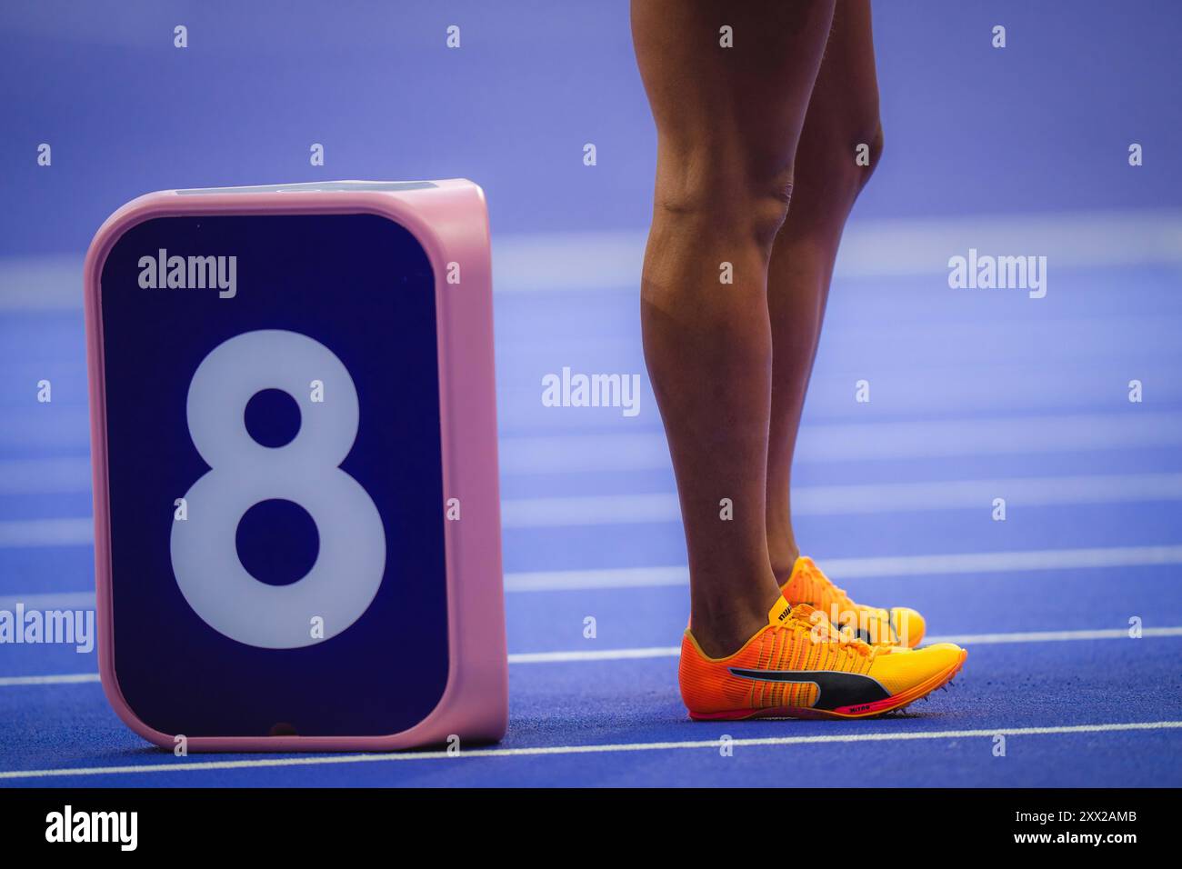 Fatoumata Binta Diallo participating in the 400 meters hurdles at the ...