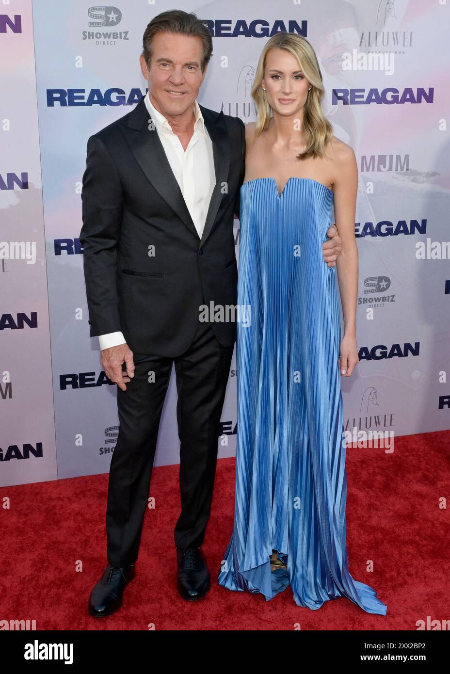 August 20, 2024, Hollywood, California, USA: Dennis Quaid and Laura ...