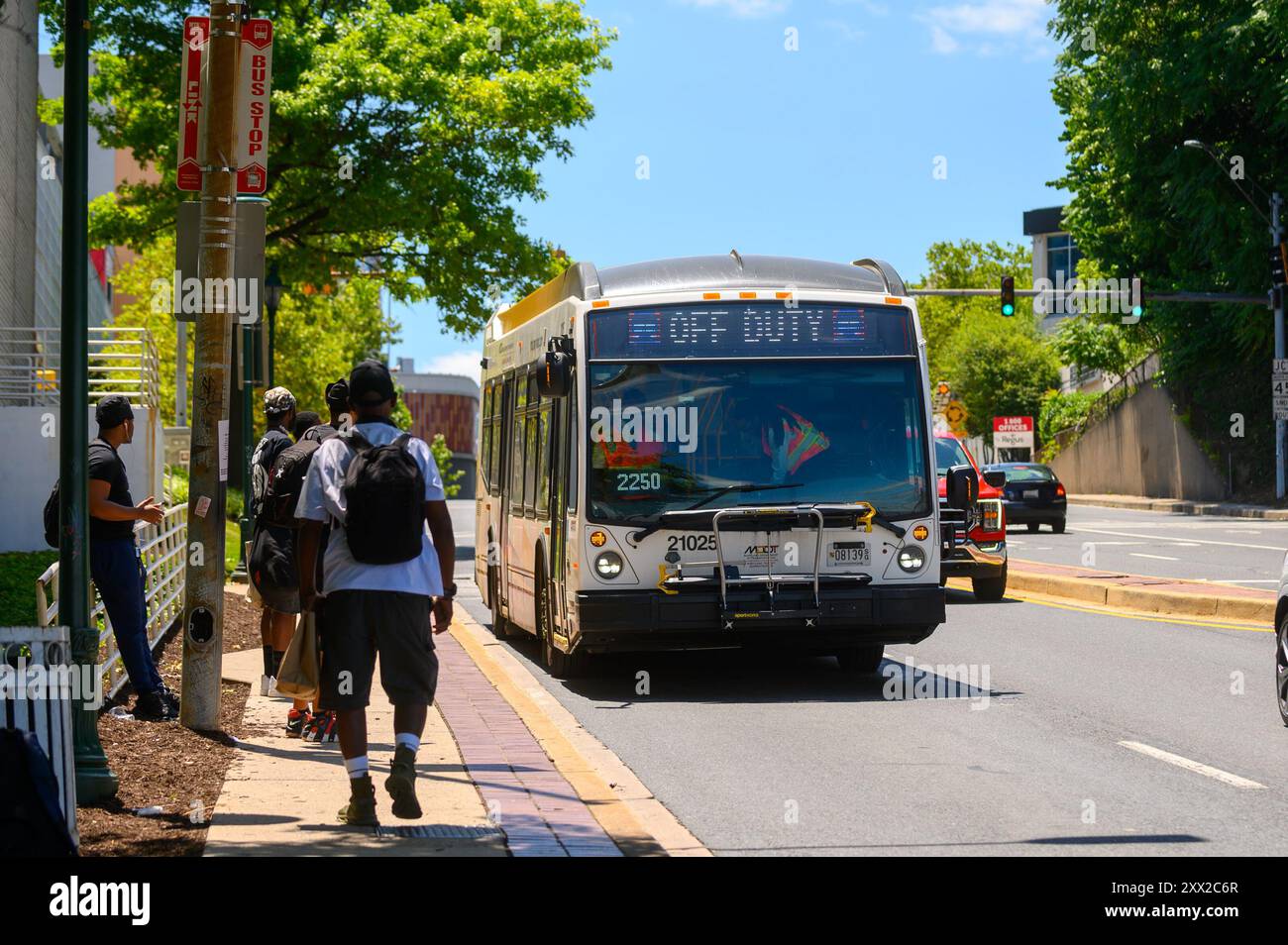 Maryland MTA Bus in Baltimore Stock Photo - Alamy