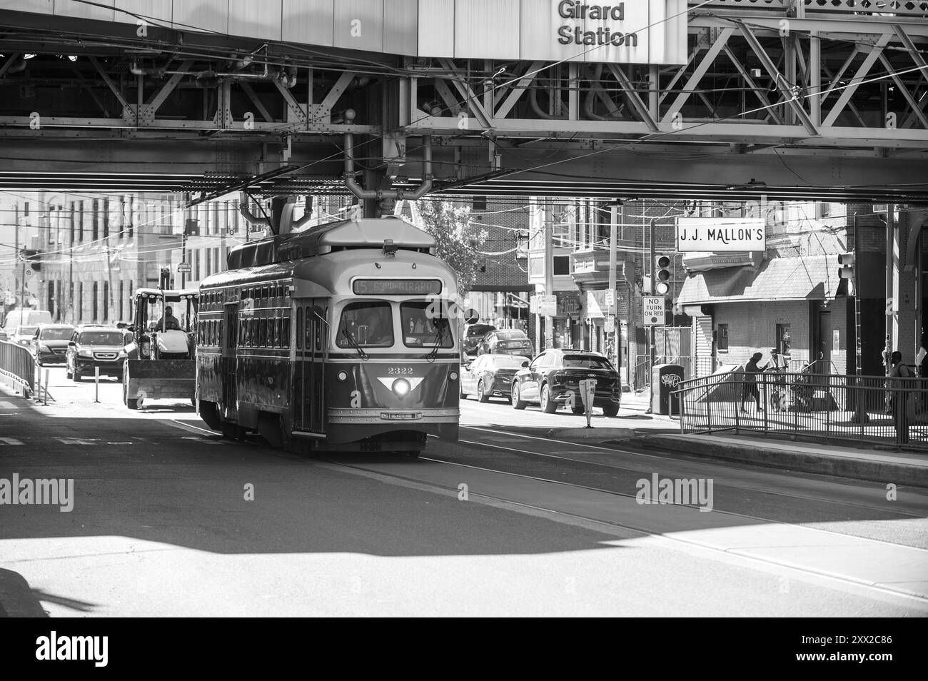 SEPTA PCC III street cars on the route 15 Stock Photo - Alamy