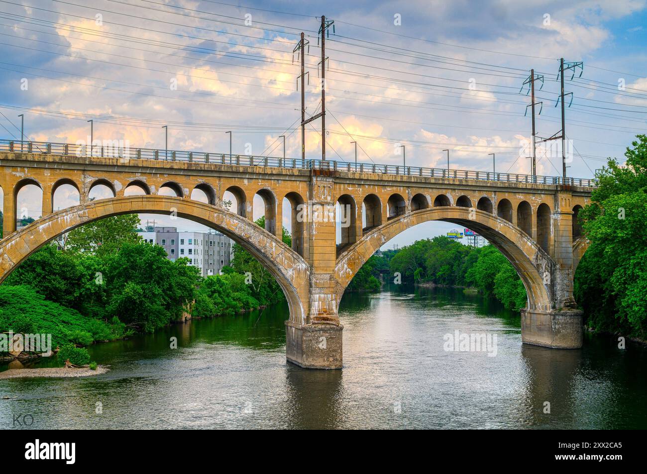 Philadelphia maanyunk bridge Stock Photo - Alamy