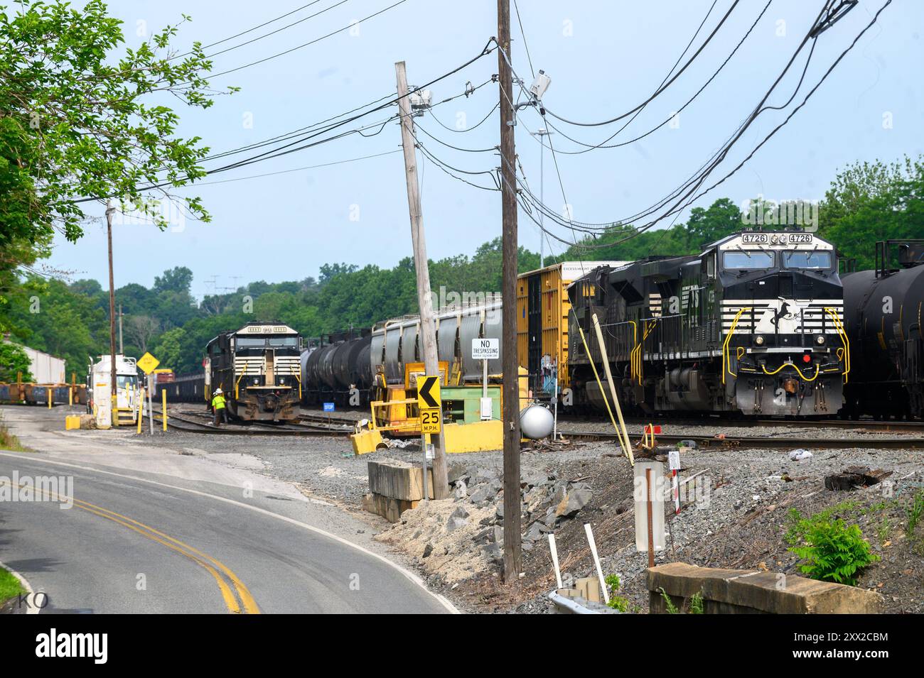 NS freight trains thoughout the Philadelphia Aea Stock Photo - Alamy