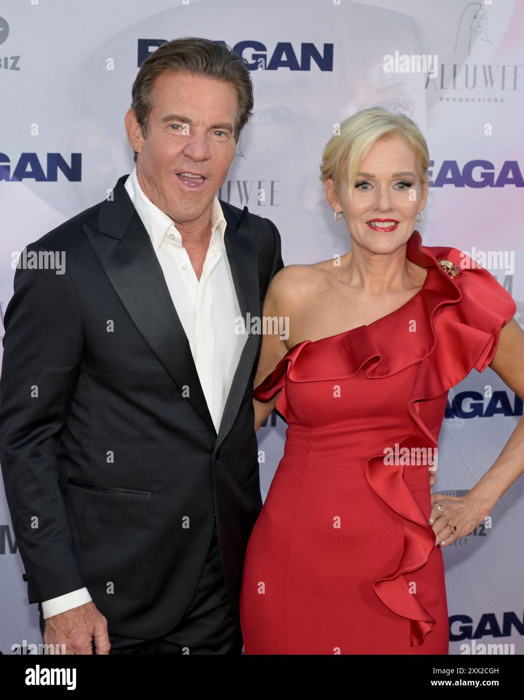 August 20, 2024, Hollywood, California, USA: Dennis Quaid and Penelope ...