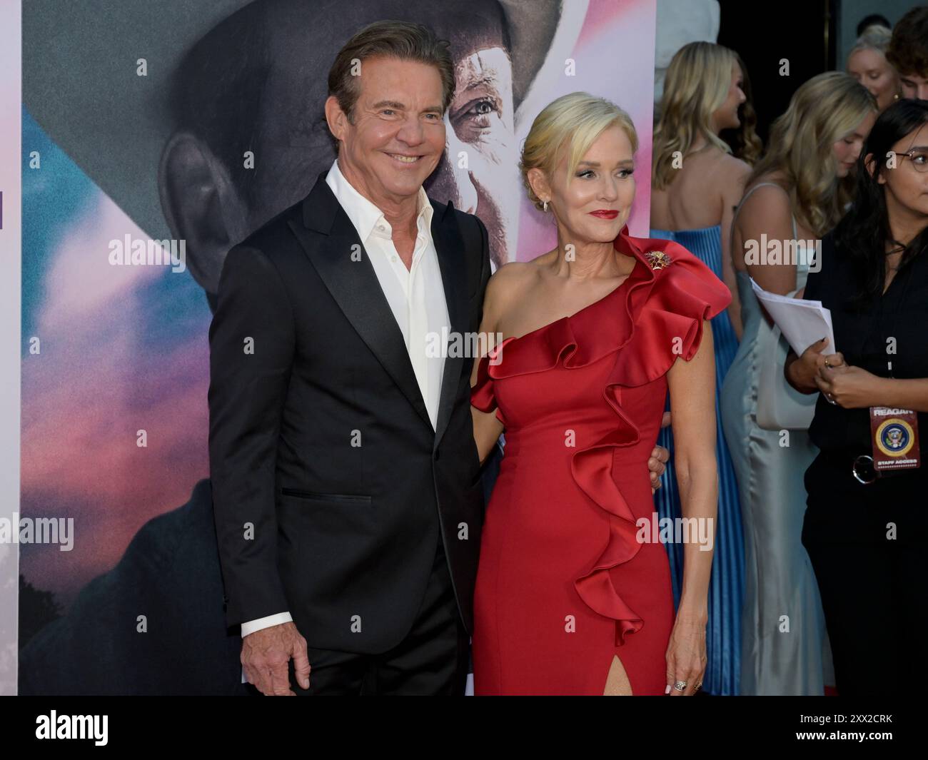 August 20, 2024, Hollywood, California, USA: Dennis Quaid and Penelope ...