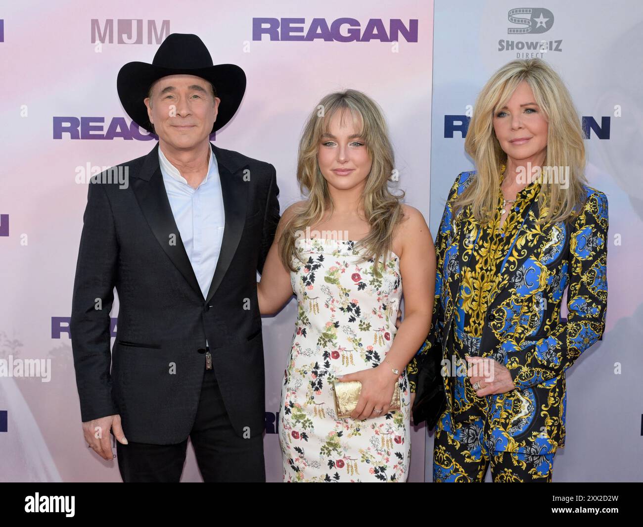 August 20, 2024, Hollywood, California, USA: (L-R) Clint Black, Lily ...