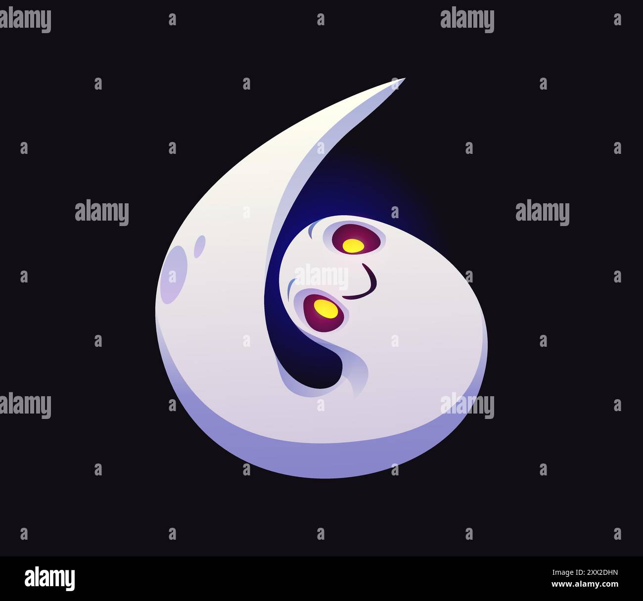 Number six Halloween ghosts font, scary typeface, horror evil type ...