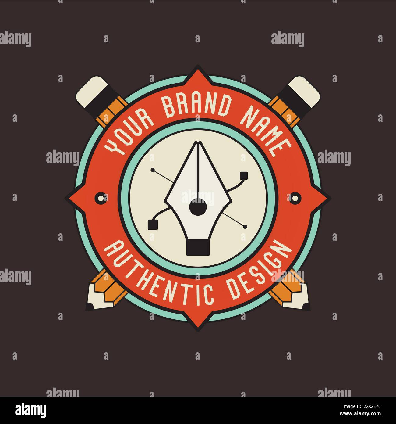 Design studio logo template for creative business. Designers agency ...