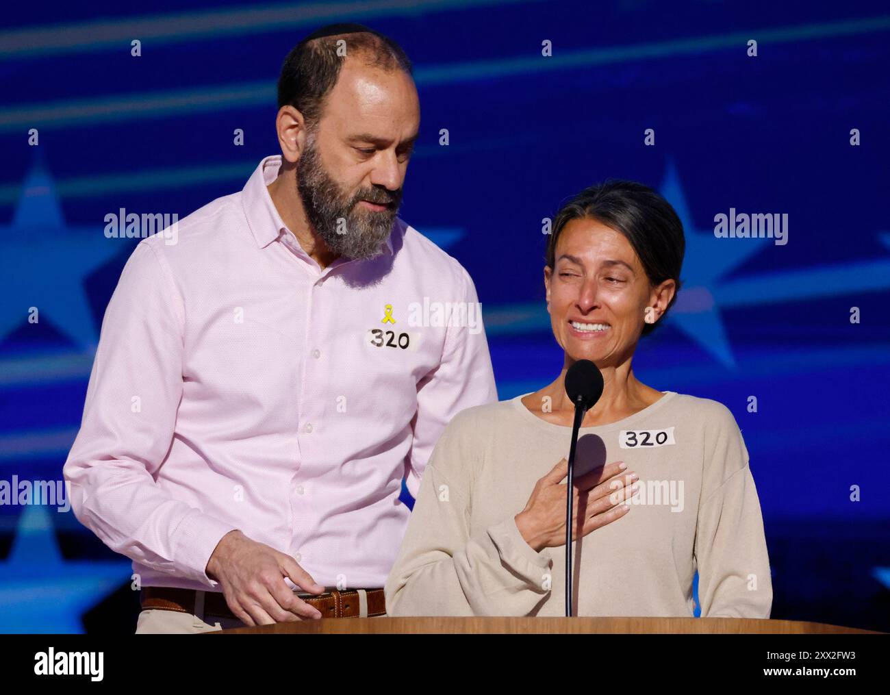 Chicago, United States. 21st Aug, 2024. Rachel Goldberg, mother of ...