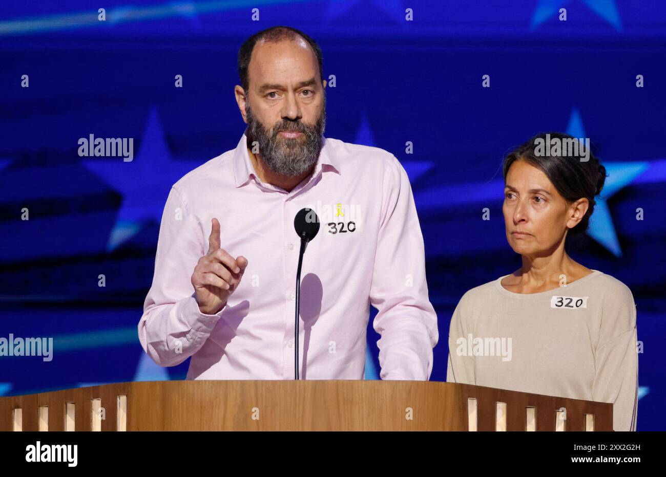 Chicago, United States. 21st Aug, 2024. Jon Polin and Rachel Goldberg ...