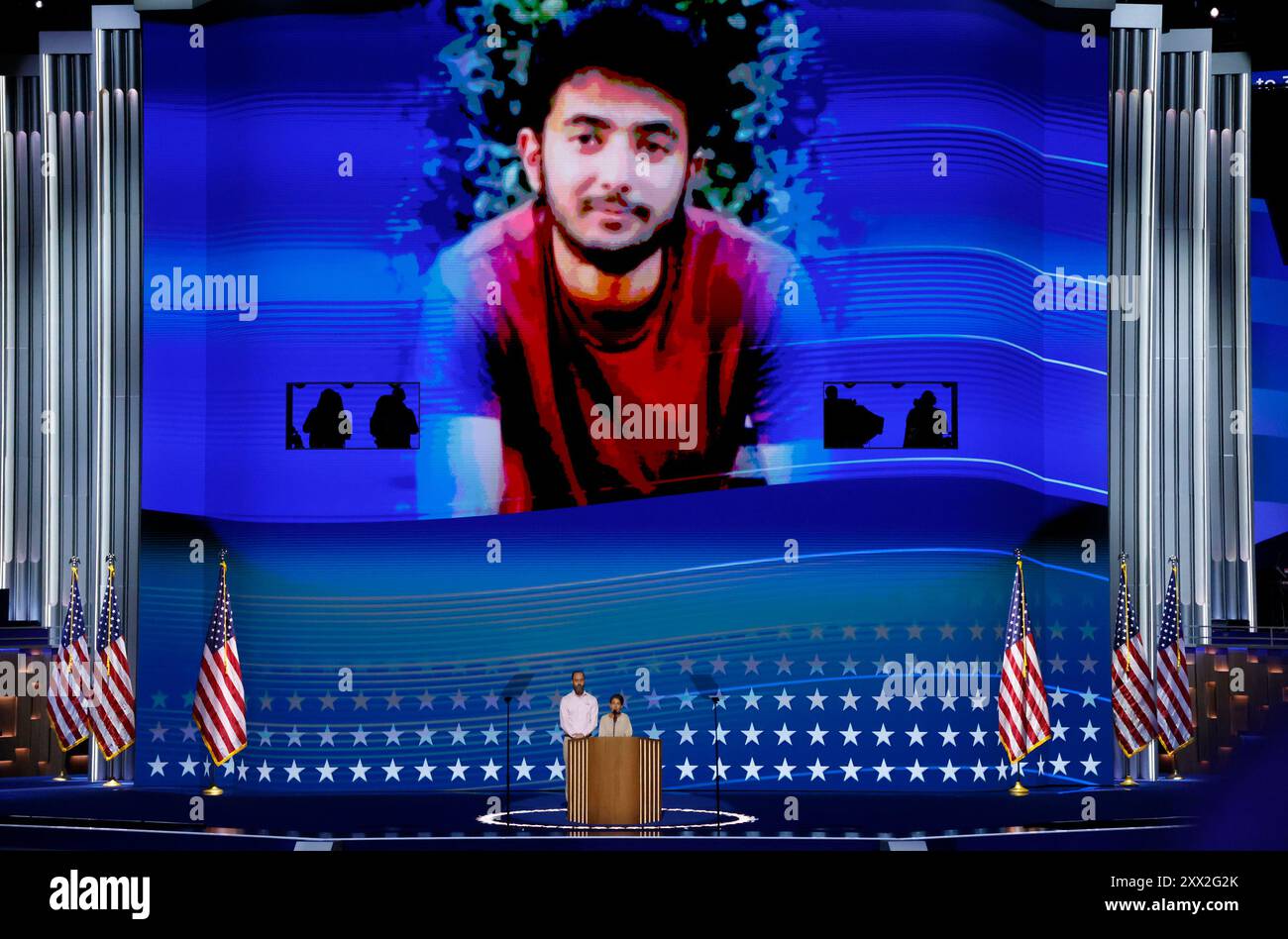 A picture of Israeli hostage Hersh Goldberg-Polin is displayed as his ...