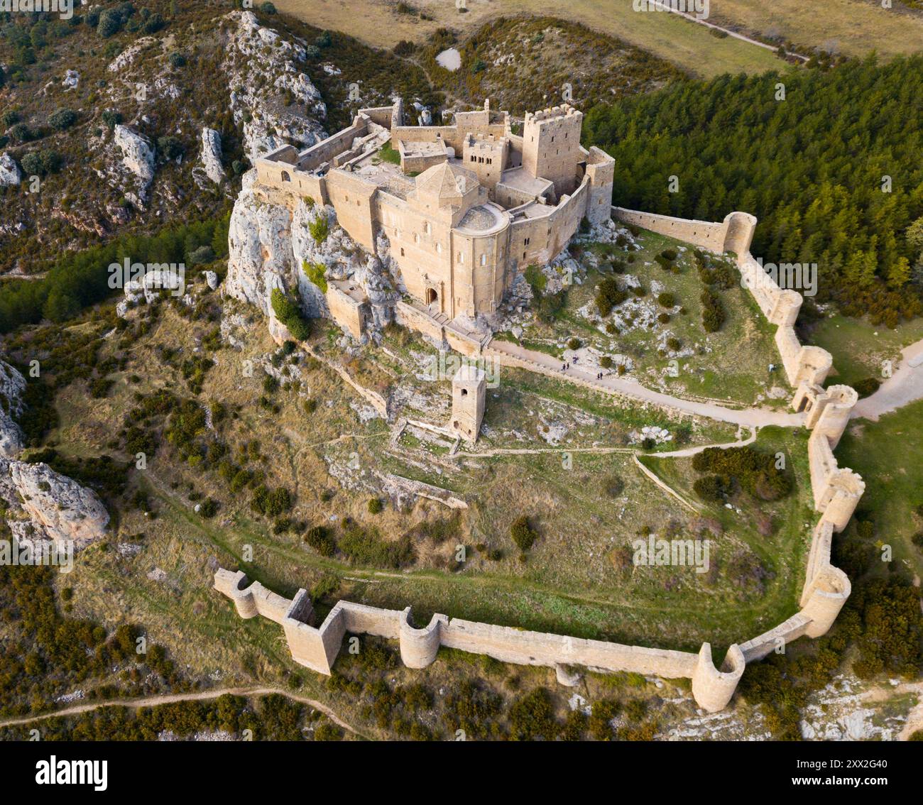 Aerial spain loarre castle hi-res stock photography and images - Alamy