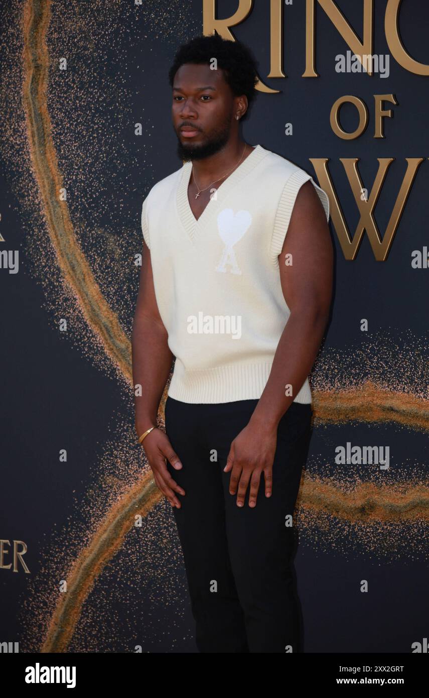 London, UK. Eric Shango at The Lord of the Rings: The Rings of Power ...