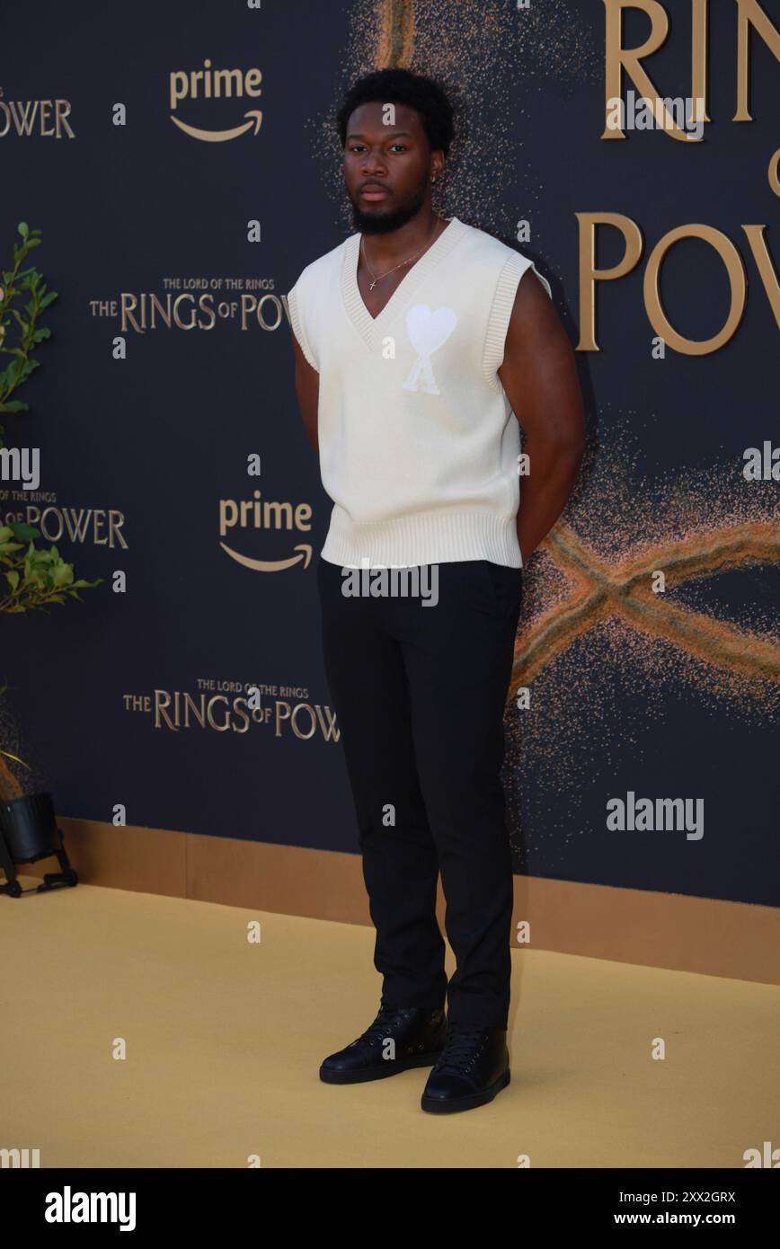 London, UK. Eric Shango at The Lord of the Rings: The Rings of Power ...