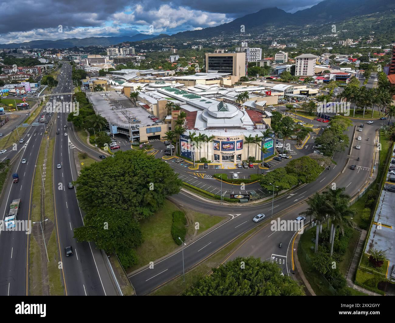 Escazu, San José, Costa Rica - 08 08 2024: Aerial view of Pricesmart ...