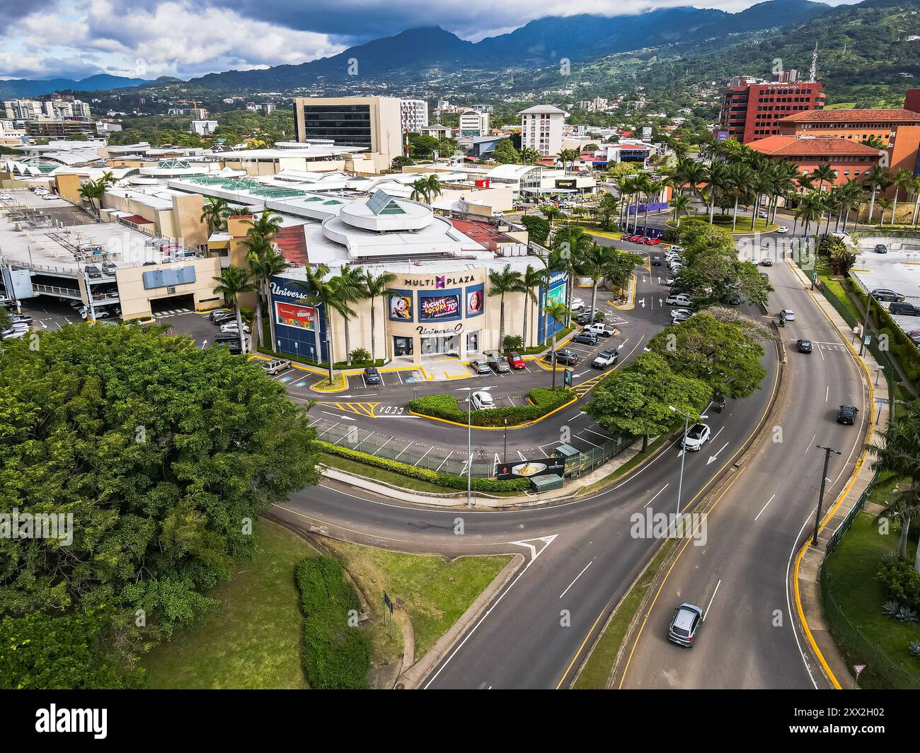 Escazu, San José, Costa Rica - 08 08 2024: Aerial view of Pricesmart ...