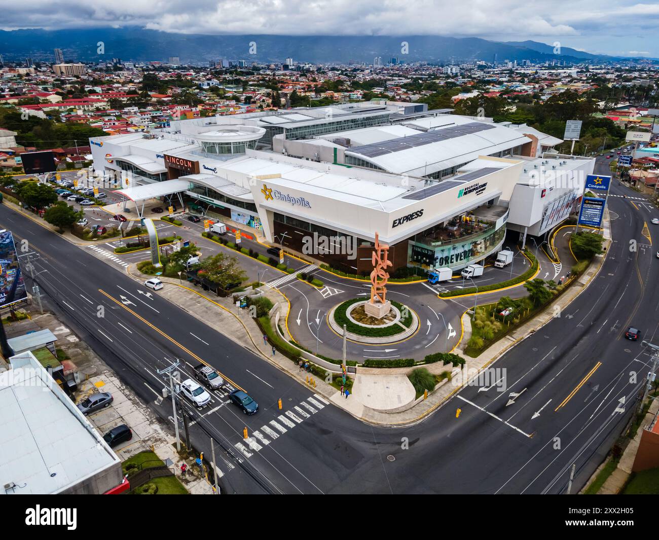 Escazu, San José, Costa Rica - 08 08 2024: Aerial view of Pricesmart ...