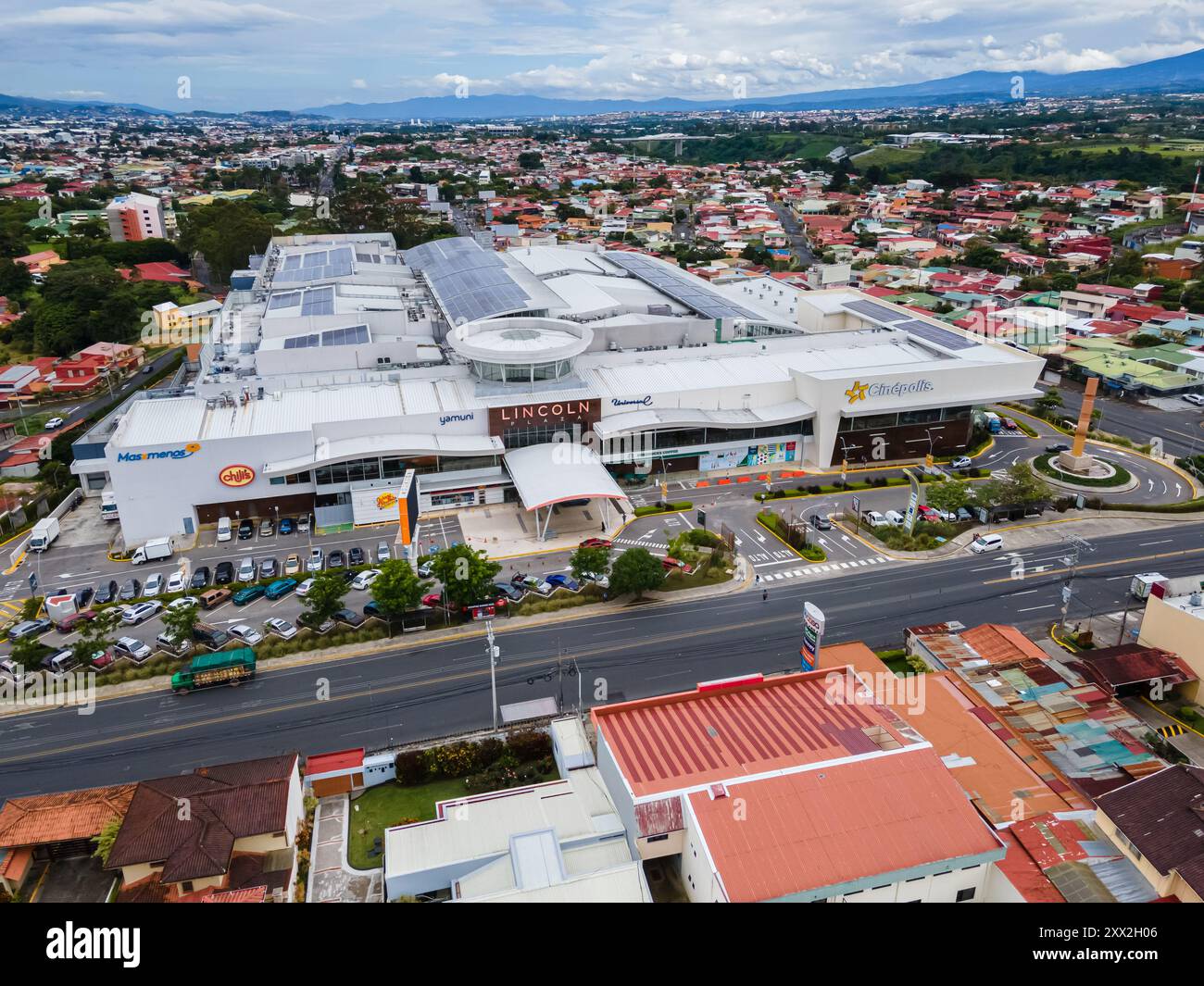 Escazu, San José, Costa Rica - 08 08 2024: Aerial view of Pricesmart ...