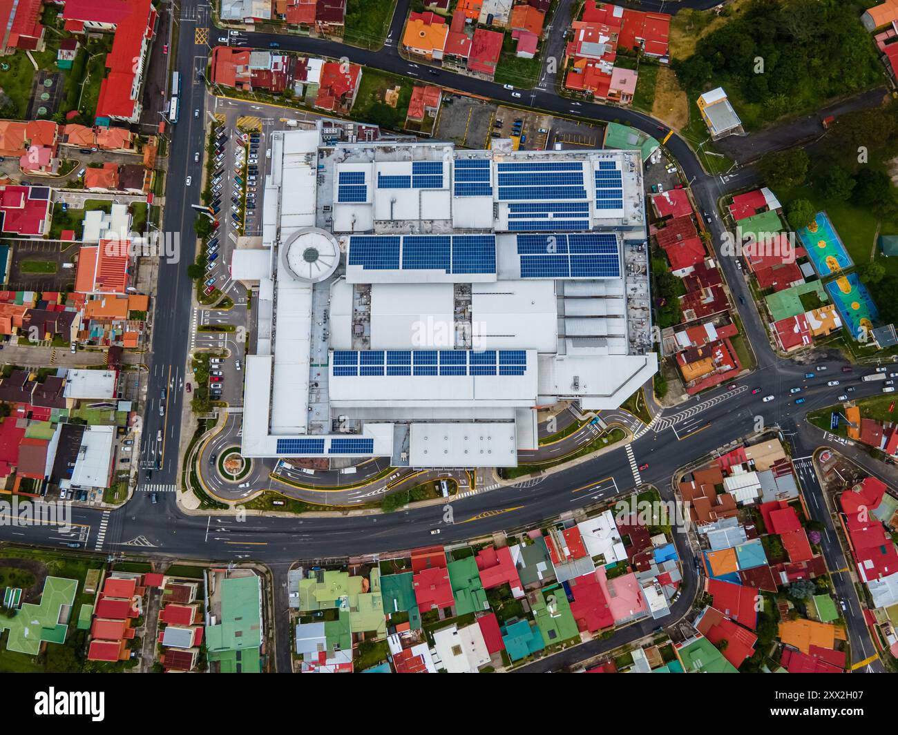 Escazu, San José, Costa Rica - 08 08 2024: Aerial view of Pricesmart ...