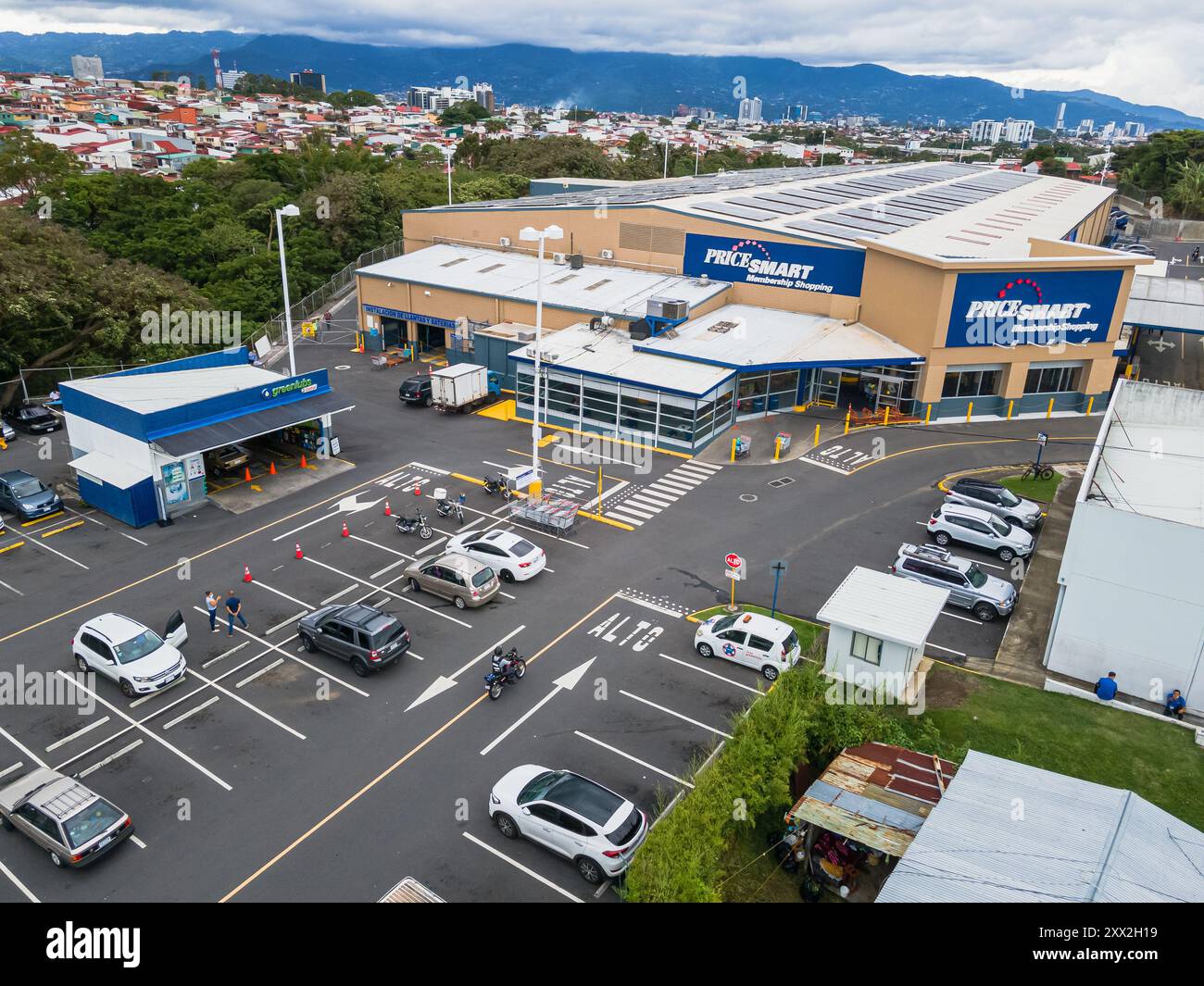 Escazu, San José, Costa Rica - 08 08 2024: Aerial view of Pricesmart ...