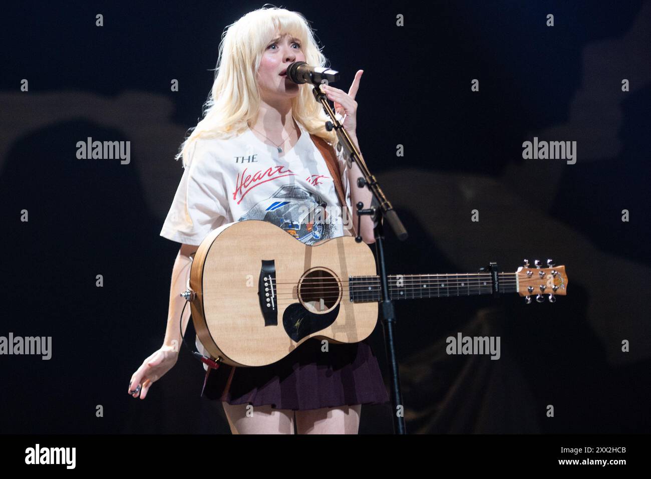 London, UK. 21 Aug 2024. English singer-songwriter Maisie Peters opens ...