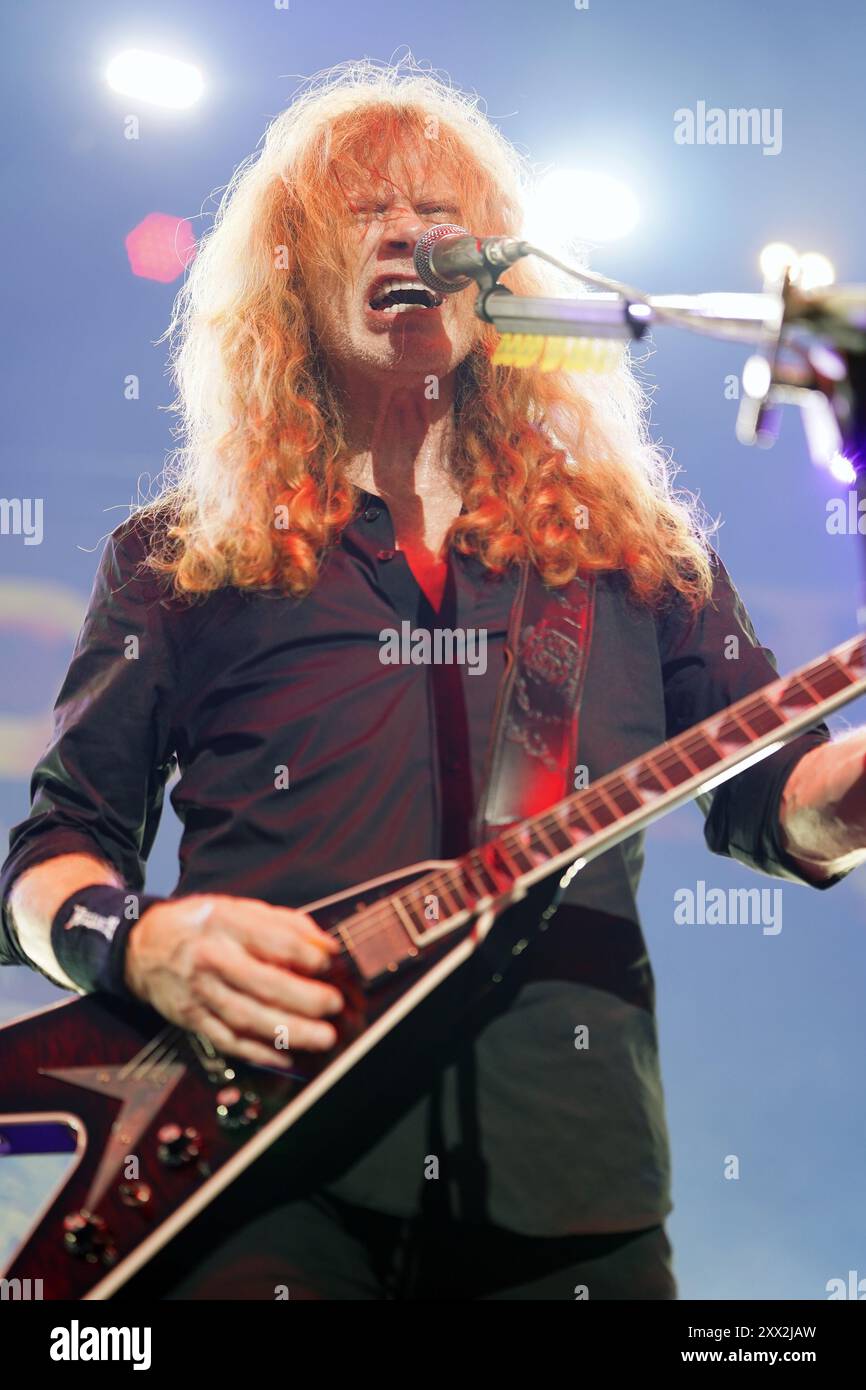 Irving, United States. 20th Aug, 2024. Dave Mustaine, guitarist and ...