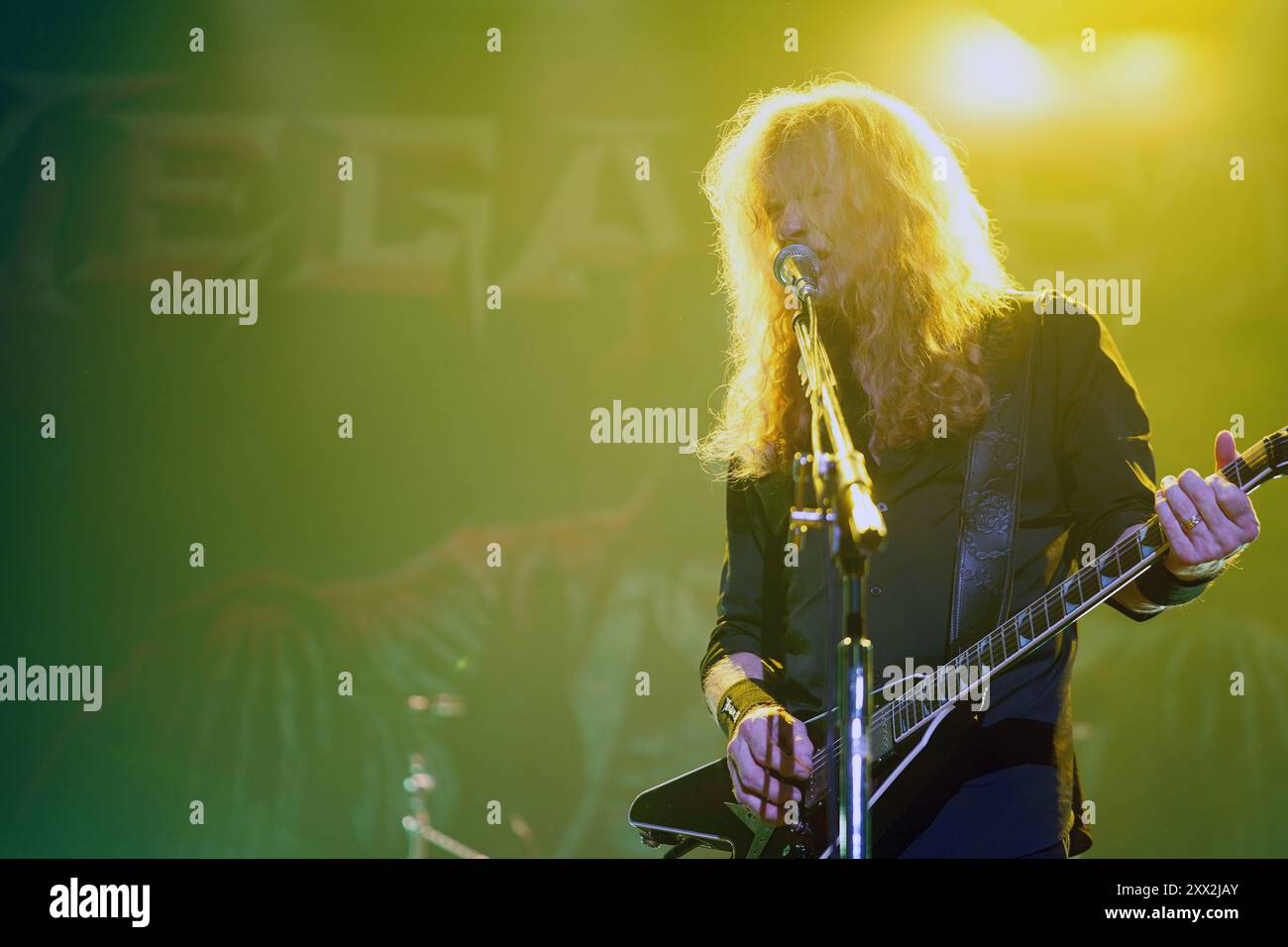 Irving, United States. 20th Aug, 2024. Dave Mustaine, guitarist and ...