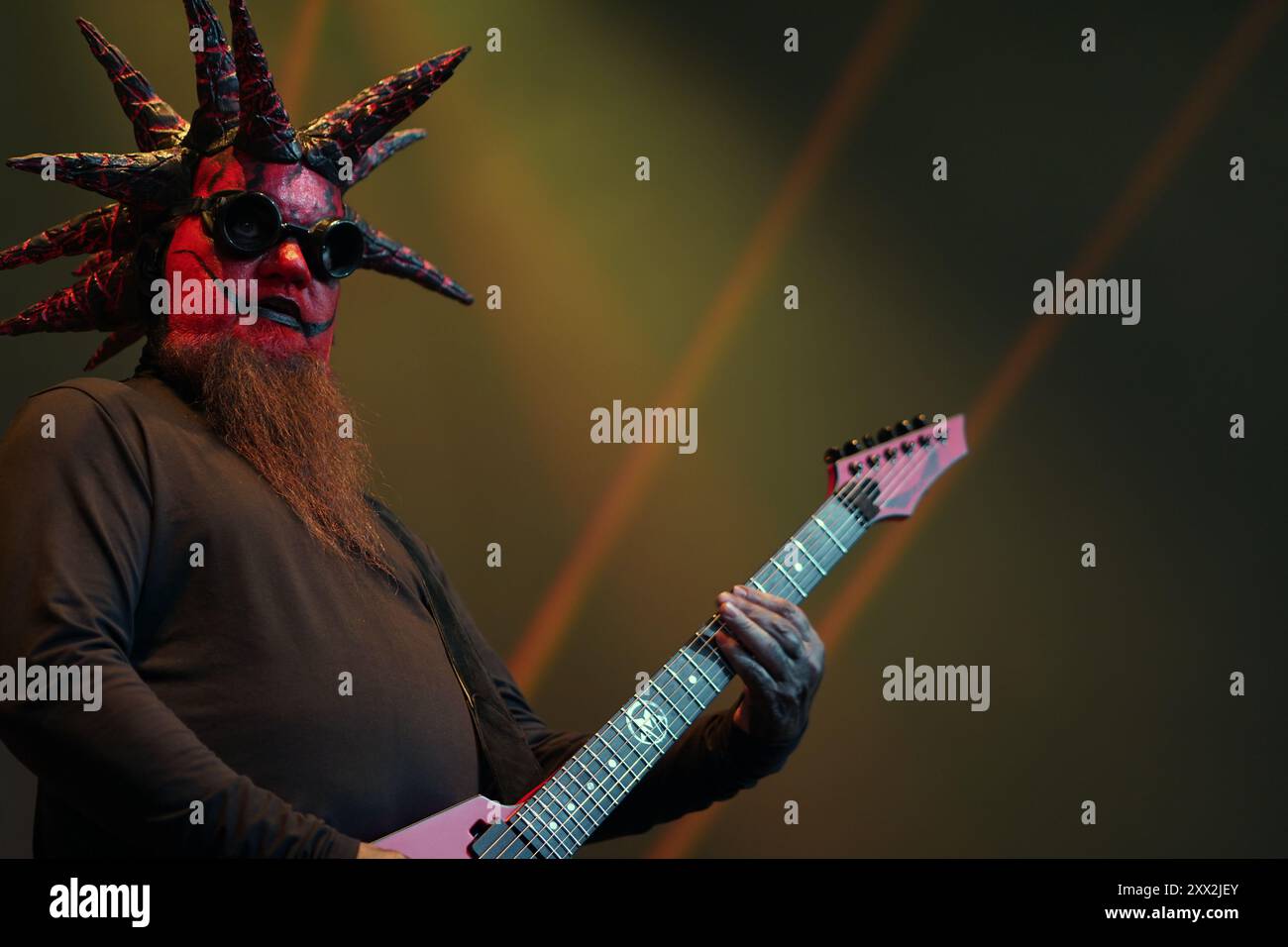 Greg Tribbett, guitarist of the American heavy metal band Mudvayne ...